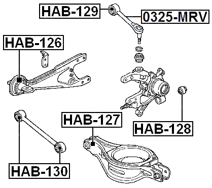 Fits HYUNDAI IX35/TUCSON 10MY 2009-2015 - Rubber Suspension Bush For ...