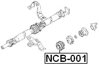 Fits NISSAN X-TRAIL T31 2007-2013 - Driveshaft Prop Shaft Center ...